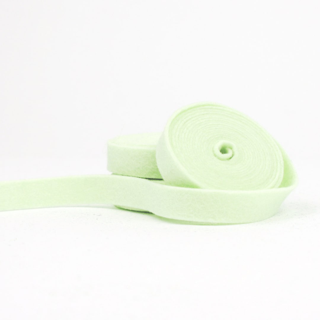 Wool Felt - 100 Percent Wool Felt Ribbon in Color HONEYDEW - 1/2 Inch X ...