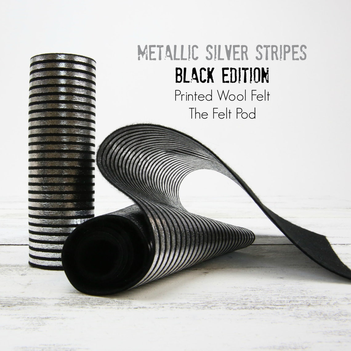 Printed Felt // Metallic Printed Wool Felt // Metallic Printed - Etsy