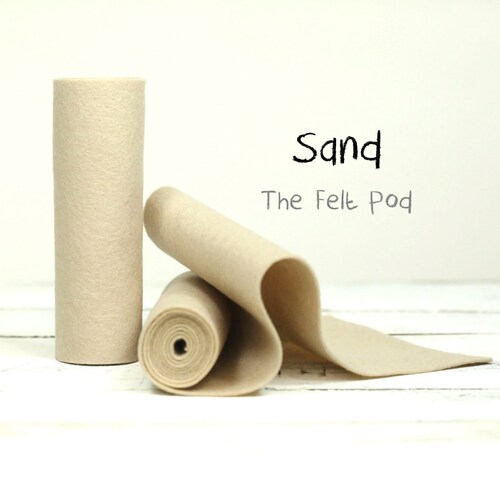 100 Percent Wool Felt Roll Wool Felt Color SAND 5 X - Etsy