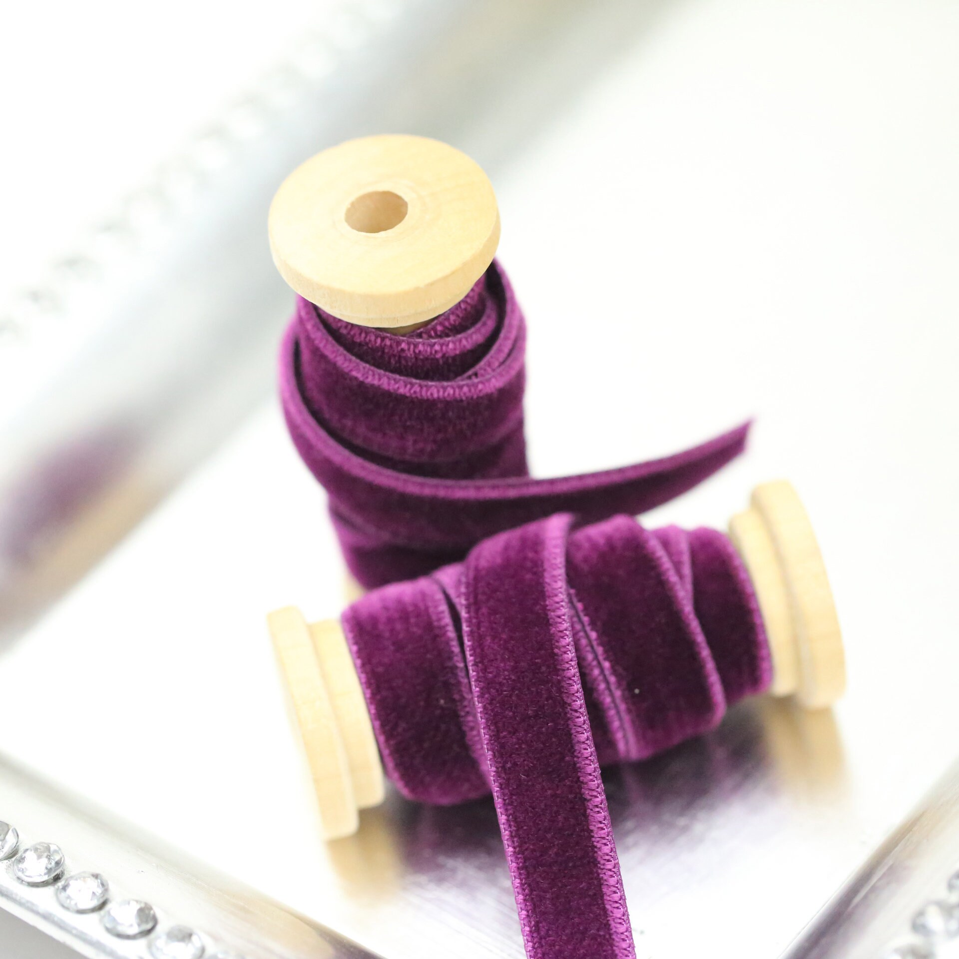 Velvet Ribbon // Double Sided Velvet Ribbon // Double Faced | Etsy