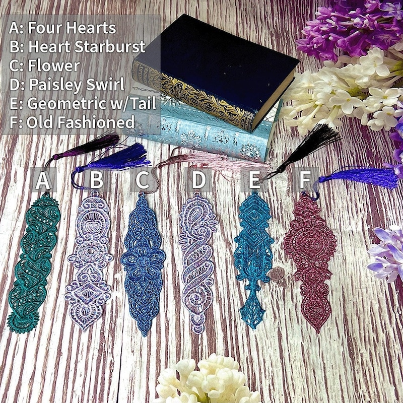 Lace Bookmark - Etsy