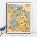 MICHIGAN MAP PRINT - Vintage Picture Map to Frame - Whimsical ...