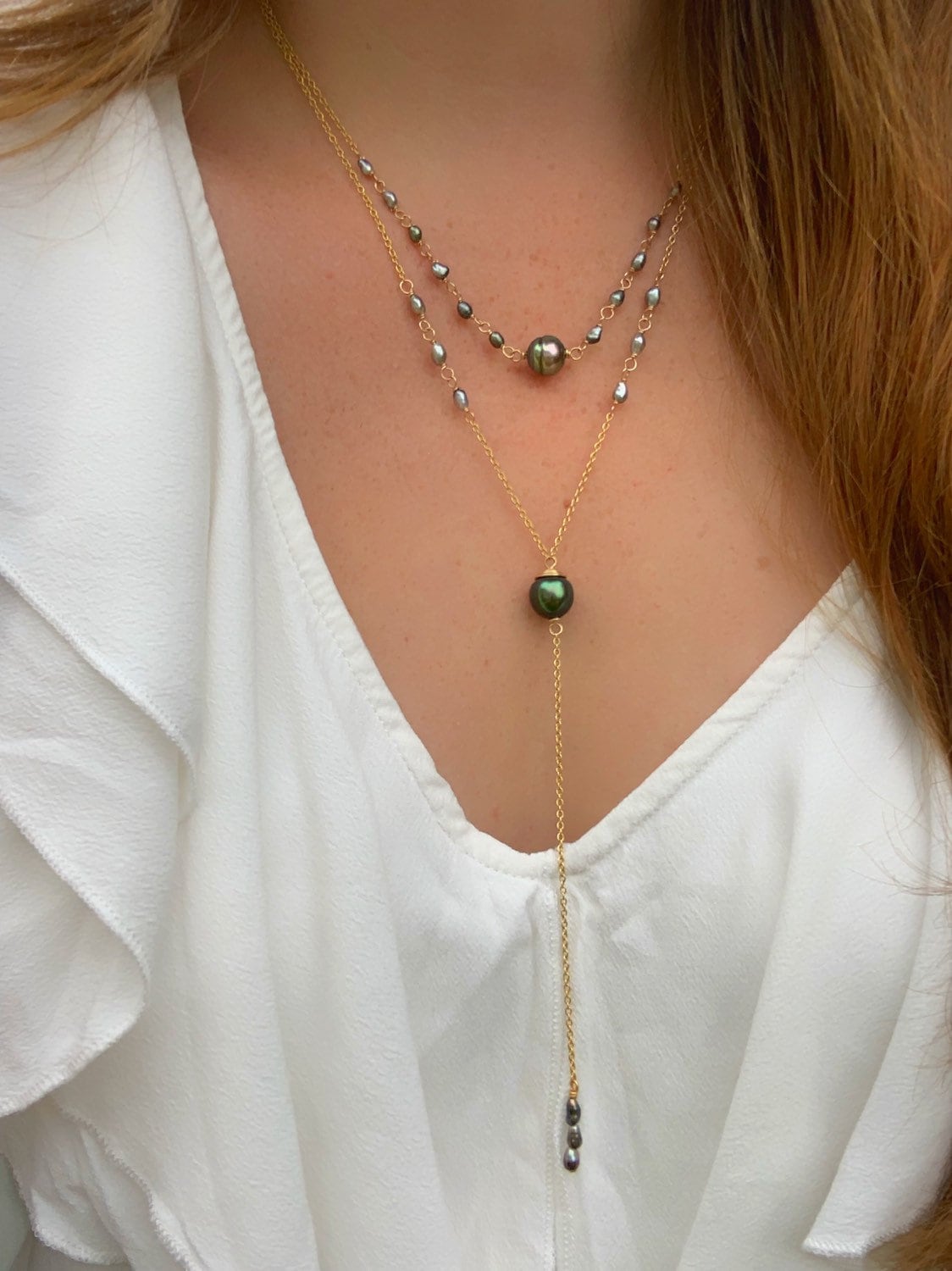 Tahitian Pearl Choker Necklace Tahitian Pearl Necklace Tahitian Pearl Tahitian Pearl Hawaii Tahitian Pearl Jewelry Hawaii Hawaii