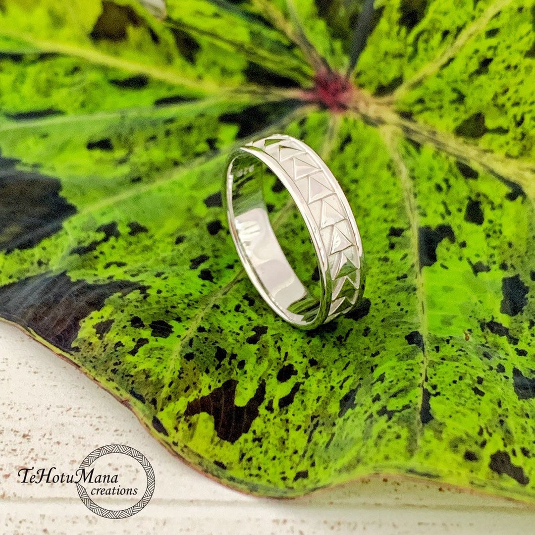 Polynesian Ring in Sterling Silver , Hawaiian Ring , Hawaiian Band ...