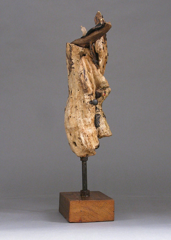 Driftwood Mask Sculpture - Remus - Etsy