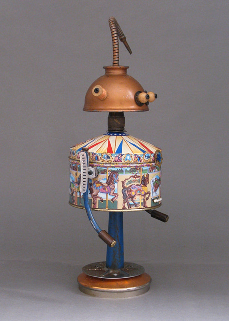 Robot Sculpture Clark - Etsy