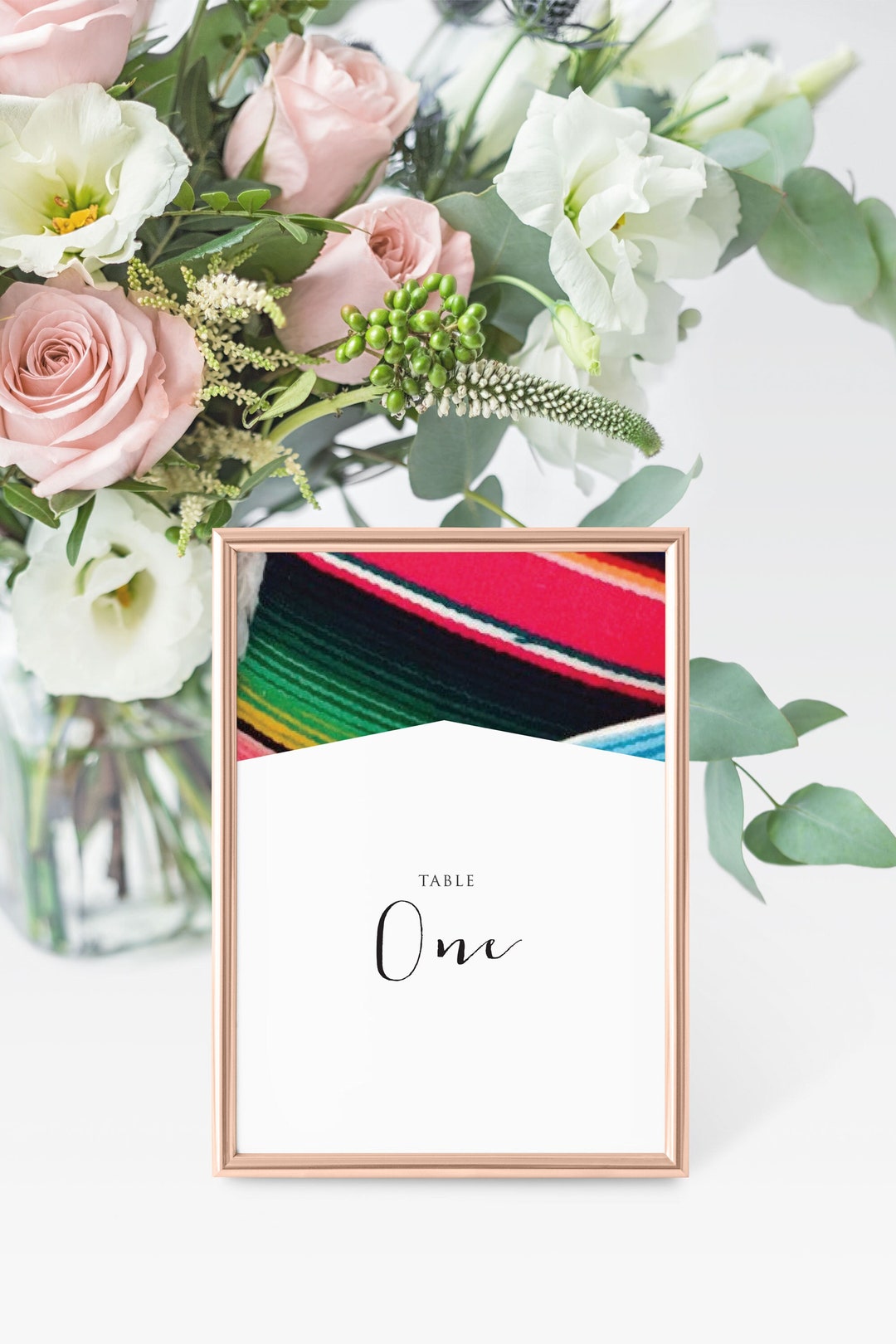 Mexican Fiesta Number Printable Table Card Set - Etsy