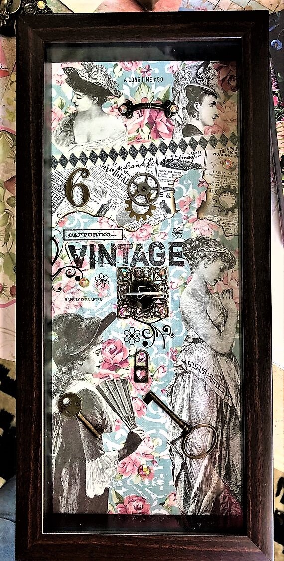 Capturing Vintage Shadow box Original Artwork. Shadowbox Etsy | Etsy