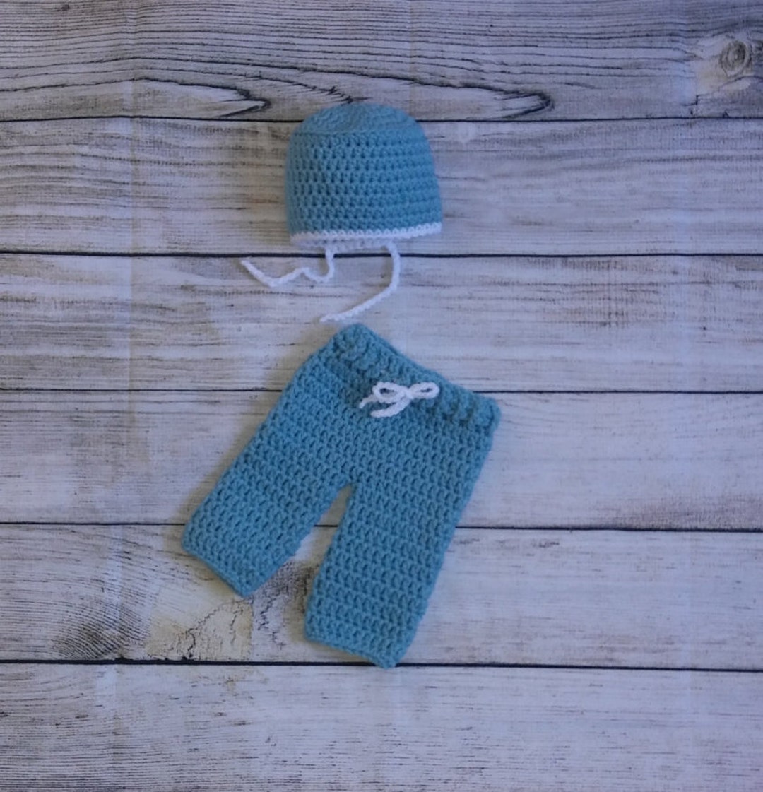 Handmade Crochet Baby Boy Scrubs Set Baby Surgeon Outfit Newborn Girl ...