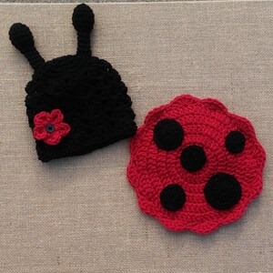 Newborn Ladybug Outfit, Ladybug Photo Prop, Crochet Baby Ladybug, Baby ...