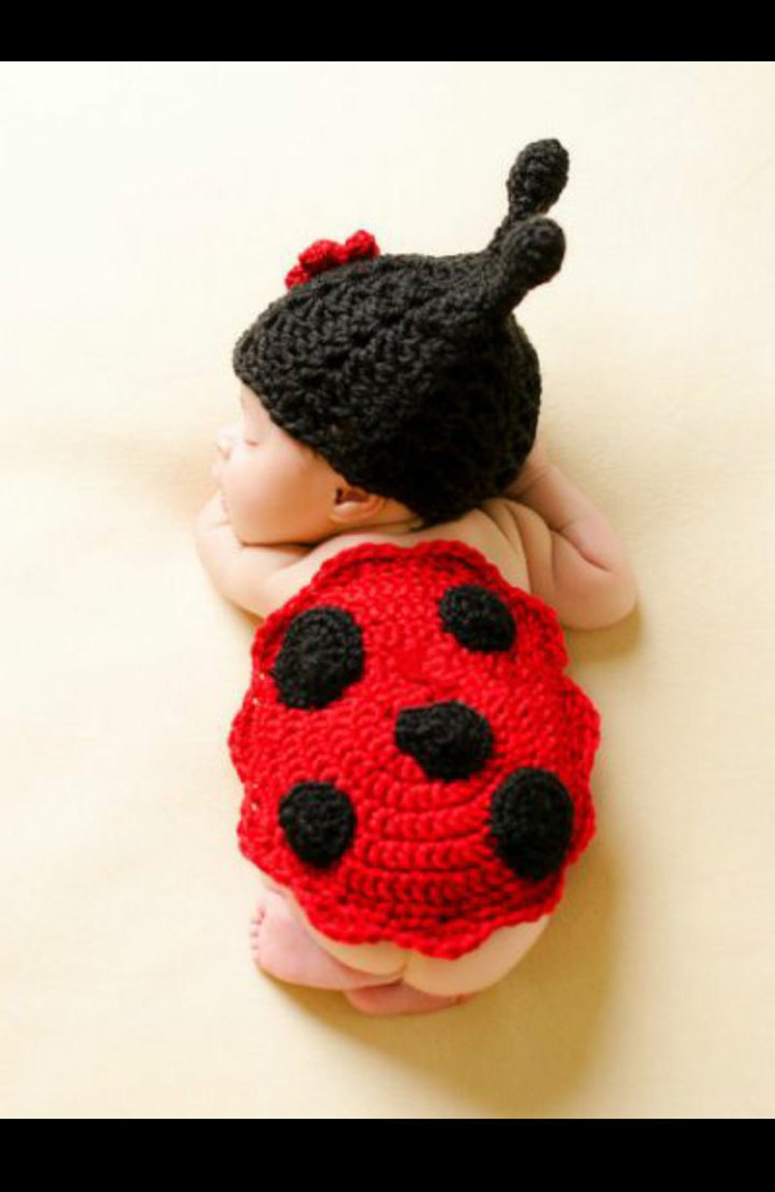 Newborn Ladybug Outfit Ladybug Photo Prop Crochet Baby | Etsy