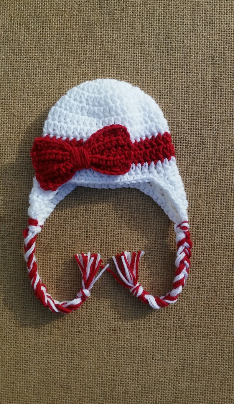 Chapeau de bébé au crochet bonnet cache-oreilles rouge | Etsy