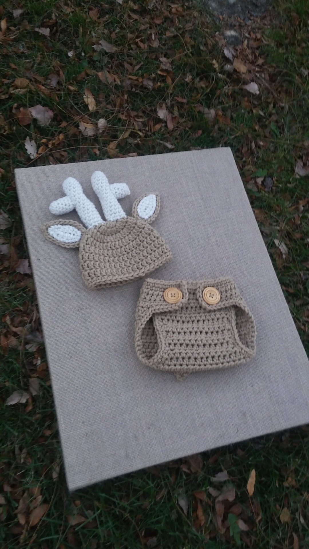 Newborn Baby Deer Diaper Cover Set, Baby Boy and Girl Deer Outfit, Baby ...