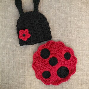 Newborn Ladybug Outfit, Ladybug Photo Prop, Crochet Baby Ladybug, Baby ...
