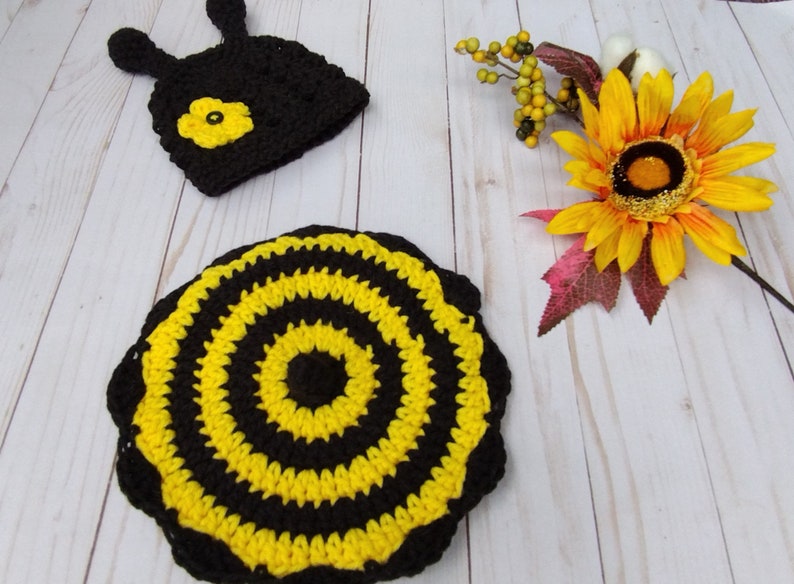 Newborn Bumble BEE Outfit Bumble Bee Photo Prop Crochet Baby - Etsy