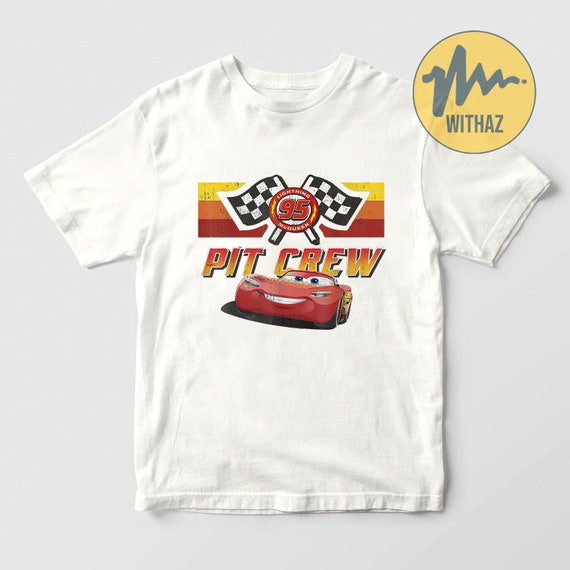 Disney Lightning Mcqueen Shirt Pit Crew Mcqueen Shirt Disney | Etsy