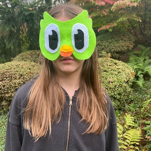 Duo-green Bird Face Mask~ Lingo~eye Mask~ Halloween Costume~ Green Bird ...