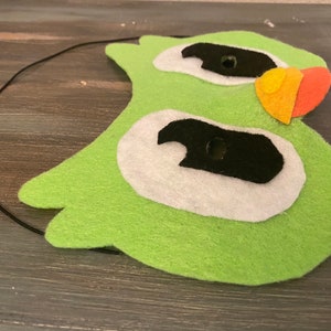 Duo-green Bird Face Mask~ Lingo~eye Mask~ Halloween Costume~ Green Bird ...