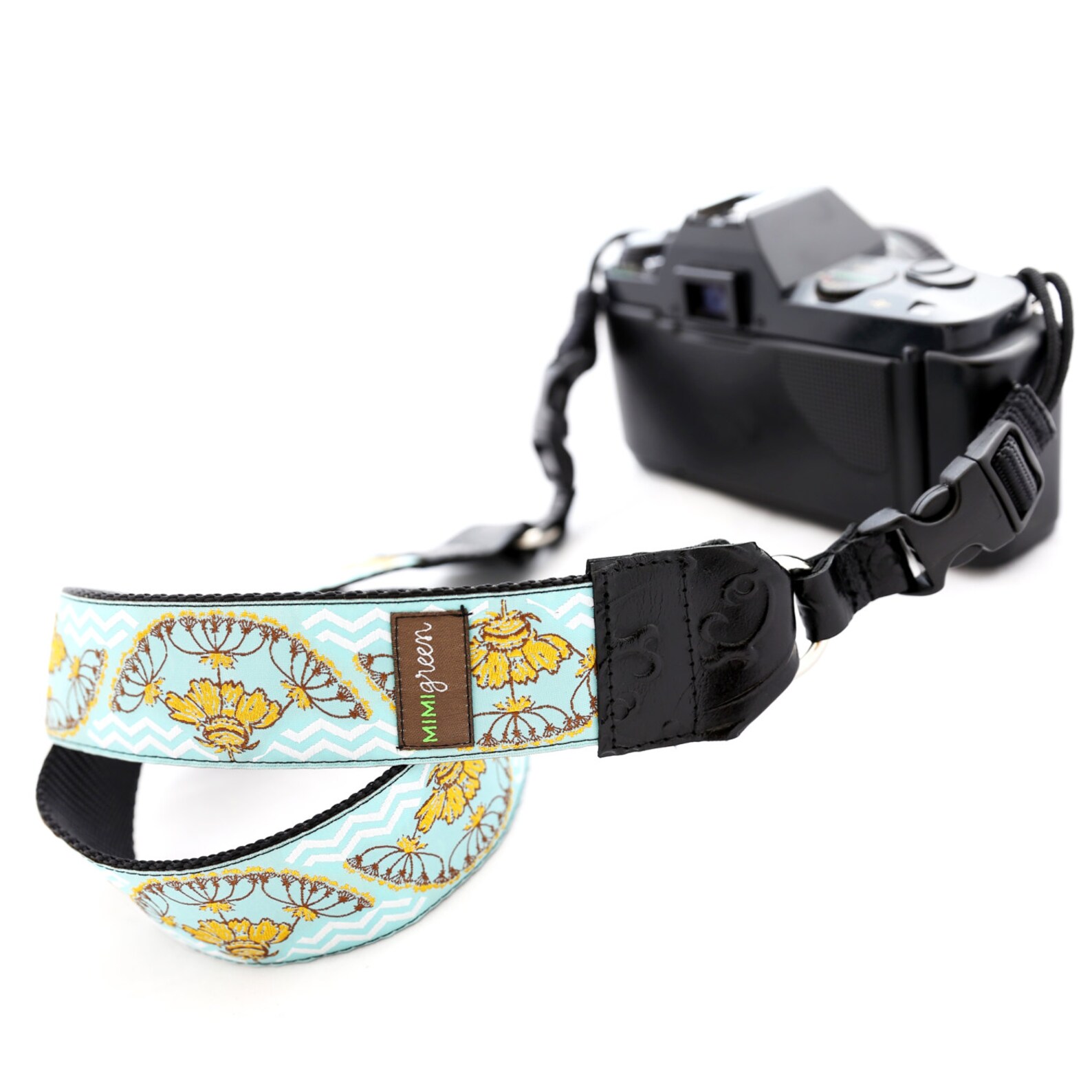 The Santa Fe Blue Camera Strap With Quick Release Buckles -- 1.5 Inches ...