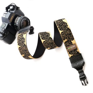 The Goldie Camera Strap With Quick Release Buckles -- 1.5 Inches Wide ...