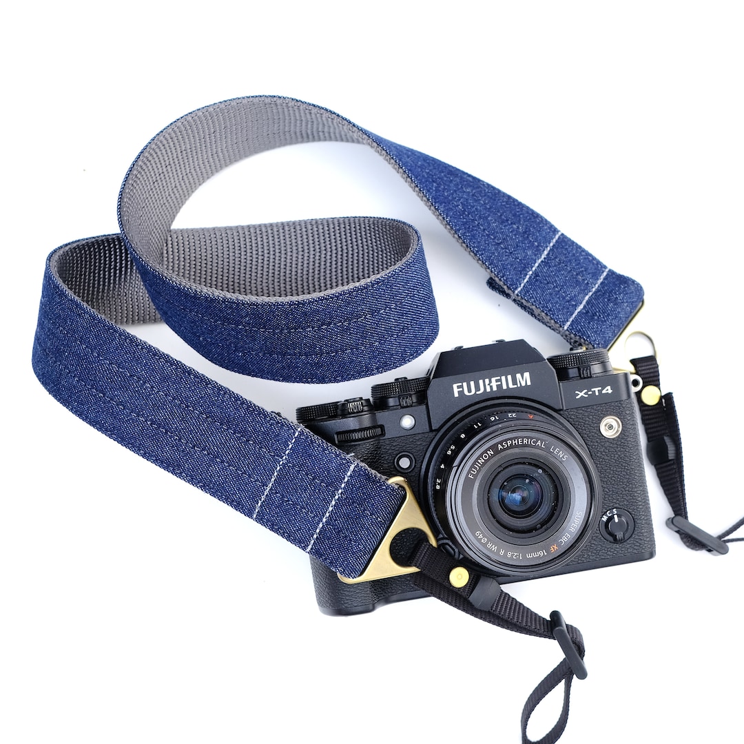Denim Camera Strap | 1.5 or 1" Inch Wide for DSLR Camera or Mirrorless ...