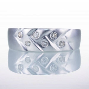 Diamond Inset Band - Etsy