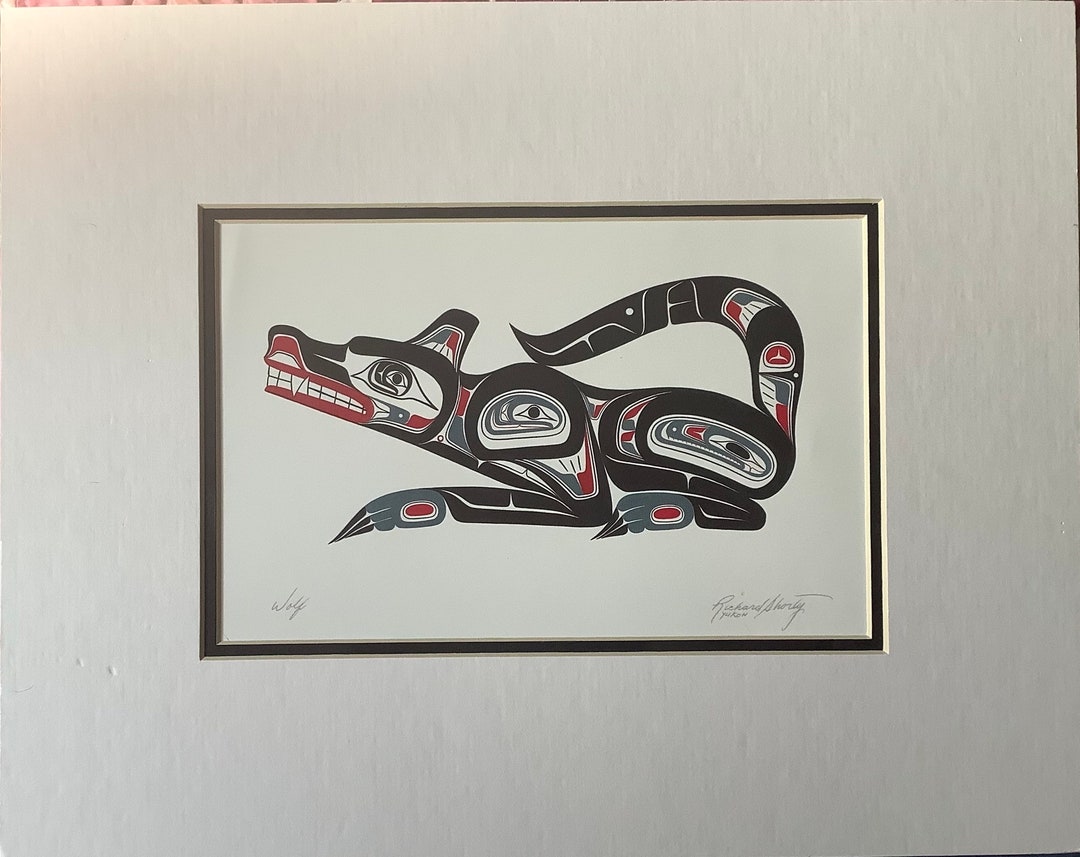 Yukon Artist Matted Wolf Print - Etsy