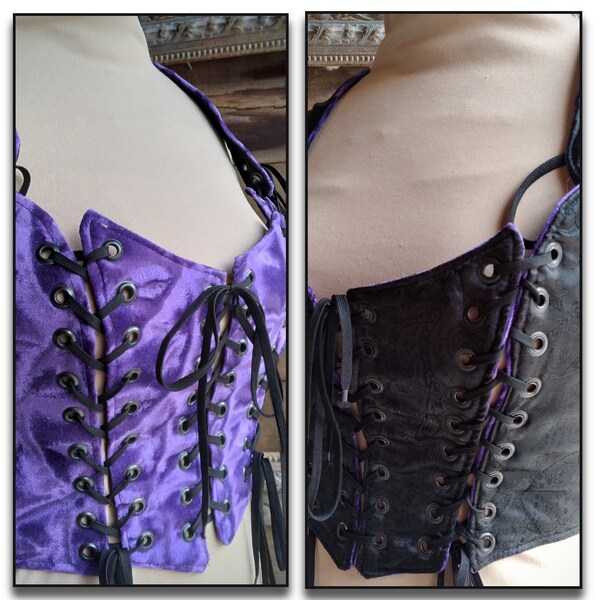 Purple Corset - Etsy
