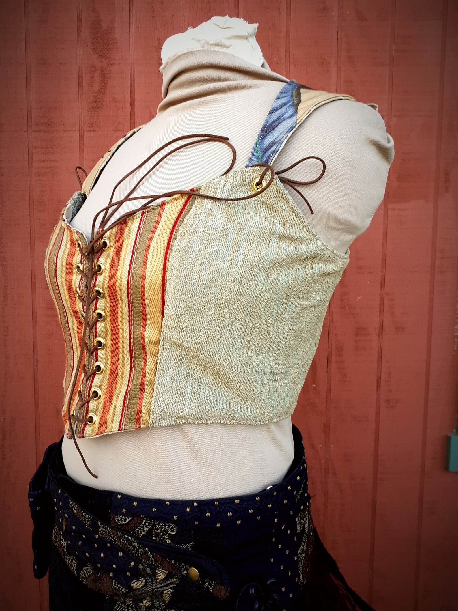 Corset/bodice/bustier/vest/ Waist Coat/ Two in One - Etsy