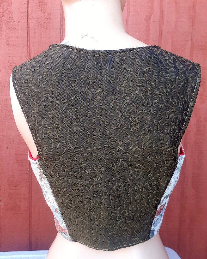 Corset/bodice/bustier/vest/ Two in One Reversible - Etsy