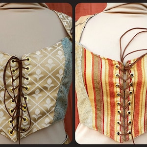 Corset/bodice/bustier/vest/ Waist Coat/ Two in One, Reversible ...