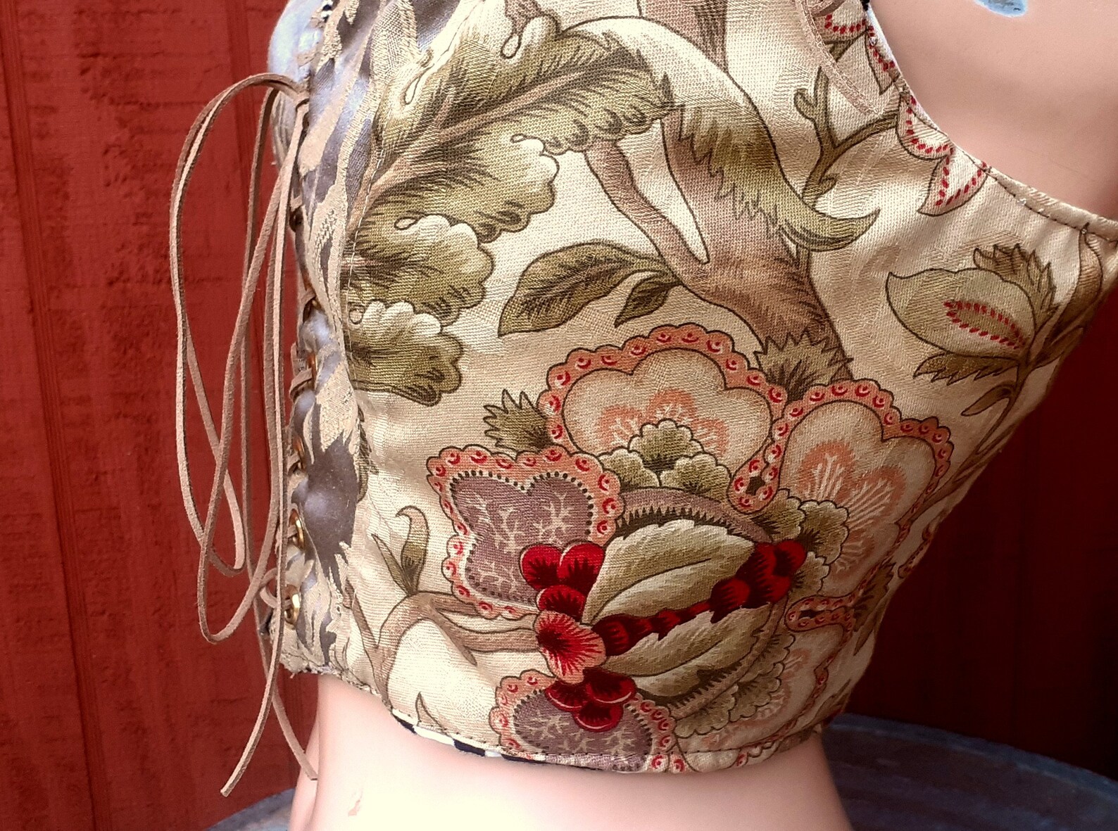 Corset Bodice Bustier Vest Two in One Reversible - Etsy