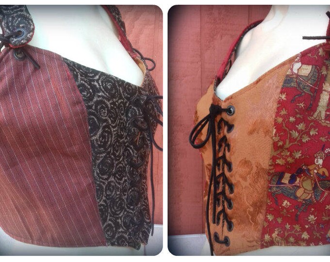 Corset/bodice/bustier/vest/ Waist Coat/ Two in One - Etsy