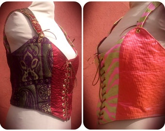 Corset/bodice/bustier/vest/ Waist Coat/ Two in One | Etsy