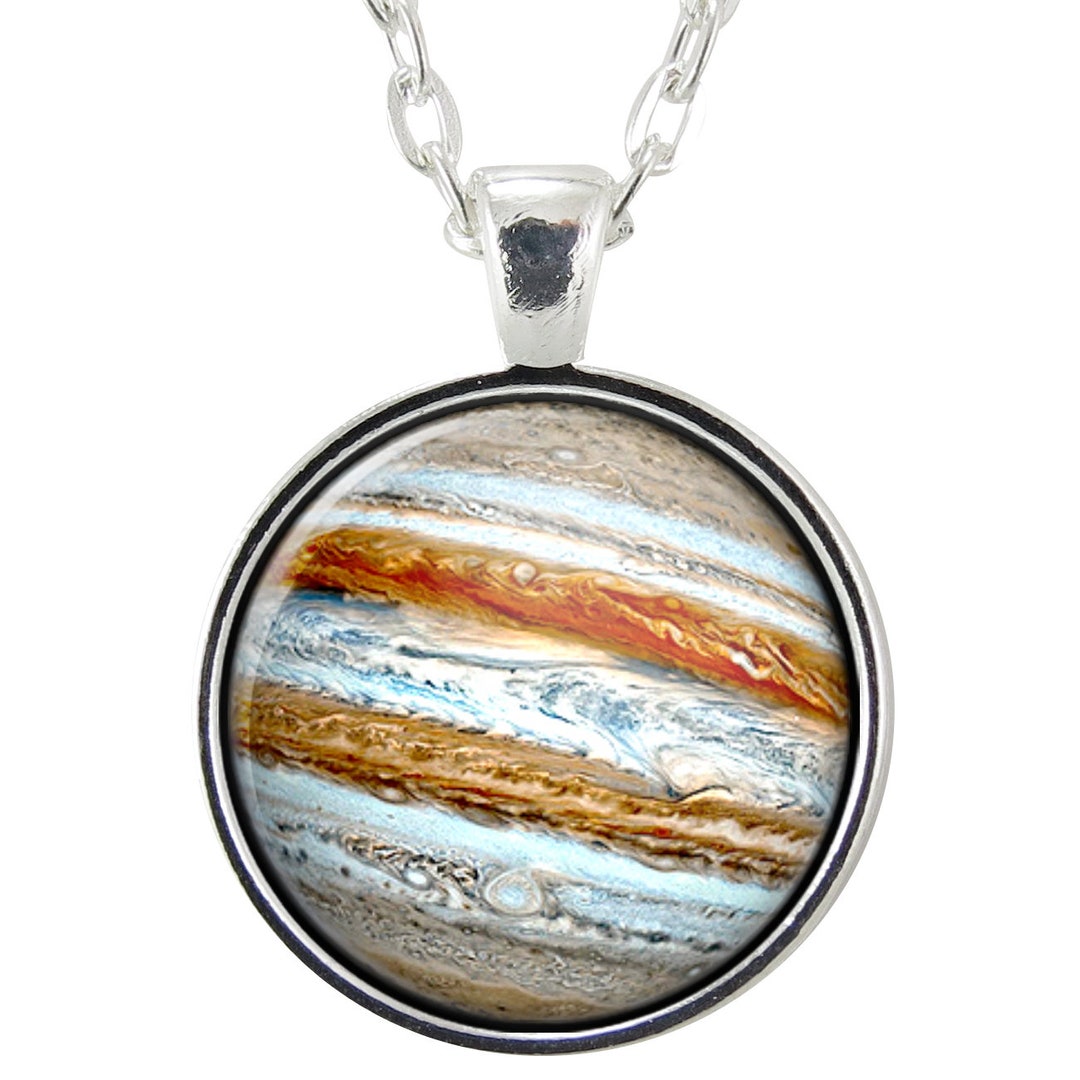 Jupiter Necklace, Planet Pendant, Universe Galaxy Science Jewelry - Etsy