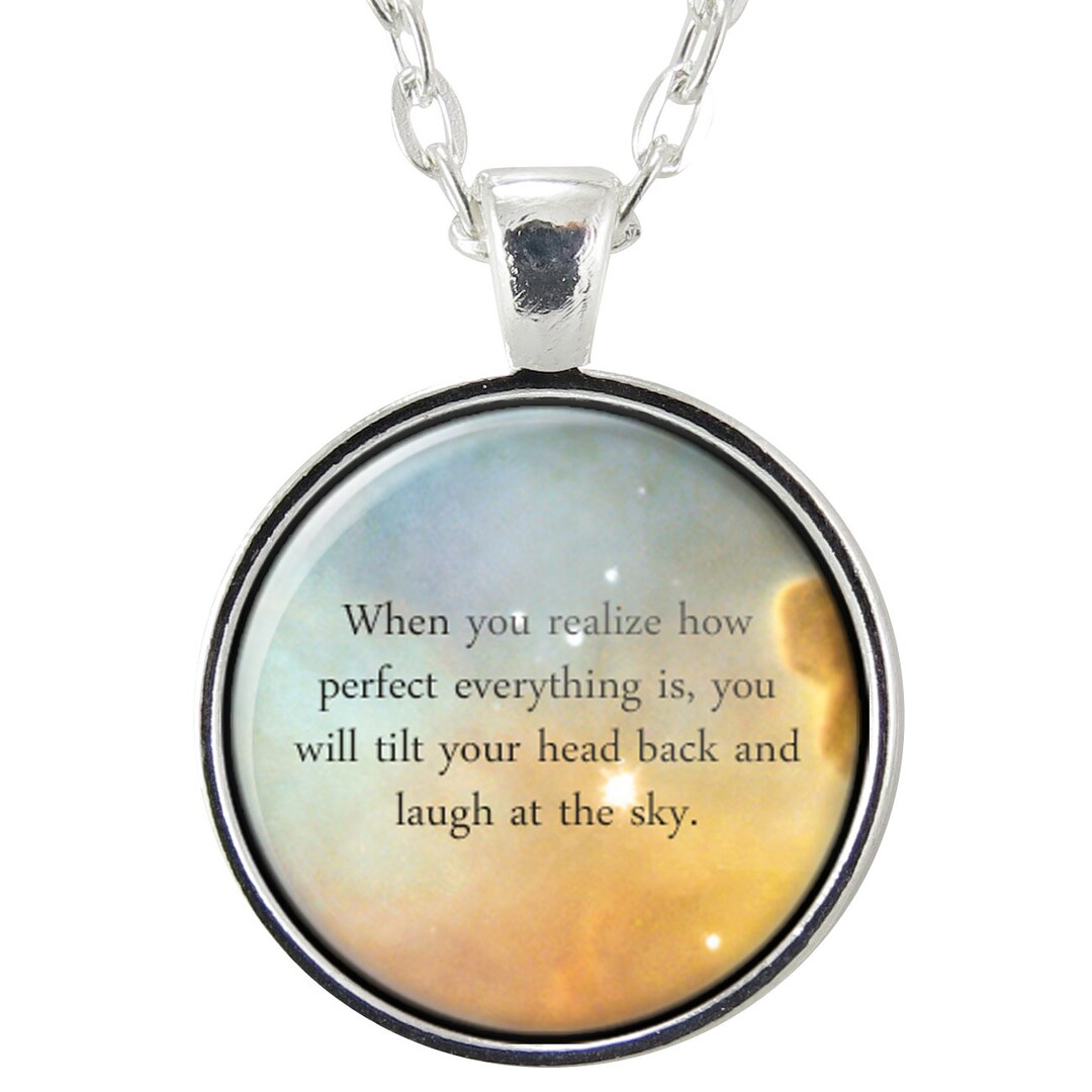 Custom Quote Necklace, Personalized Jewelry for Poem or Text, Song ...