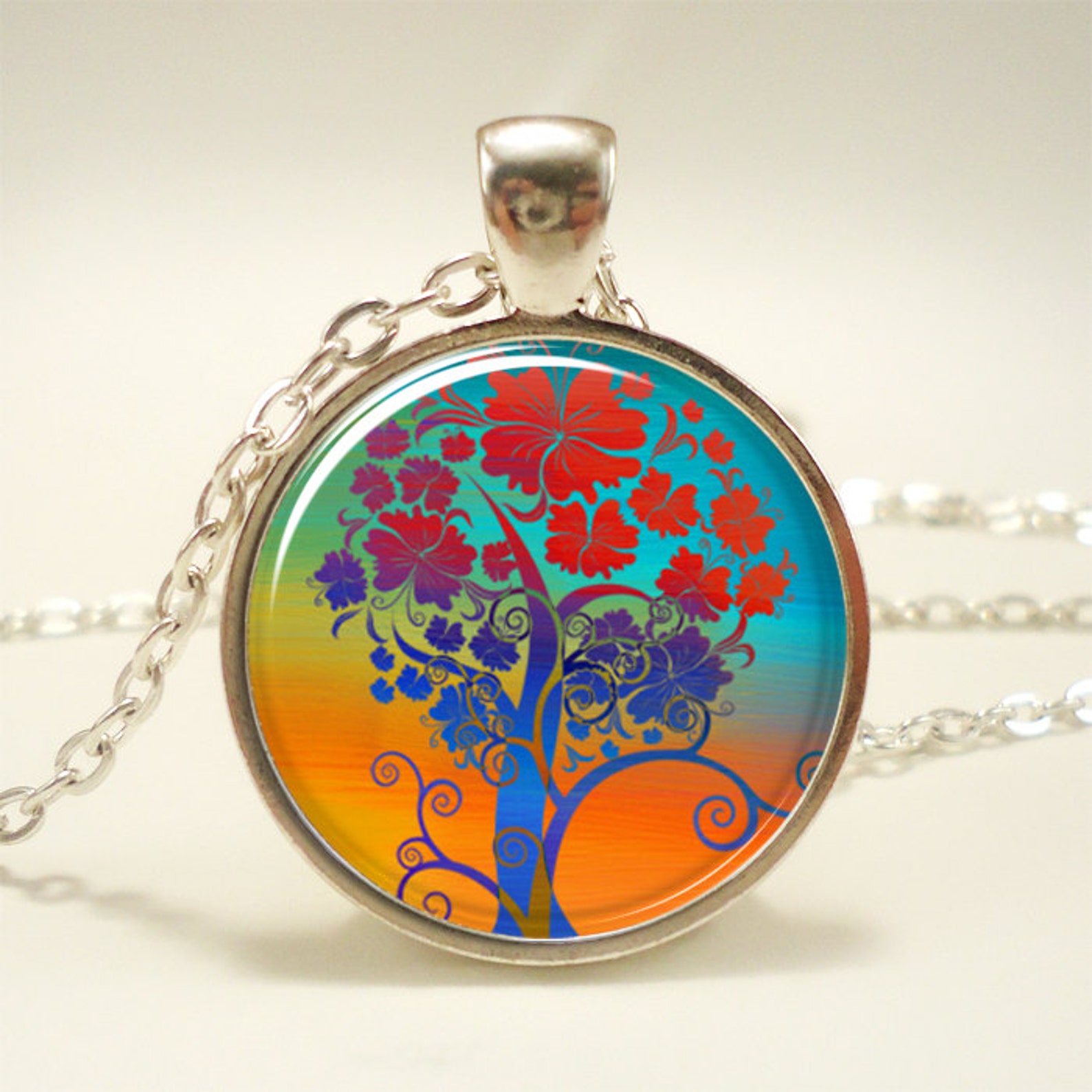 Tree Necklace Nature Jewelry Forest Pendant - Etsy
