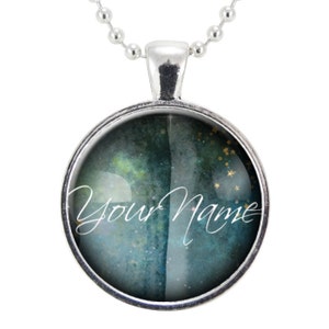 Personalized Name Necklace or Customized Word of the Year Pendant ...