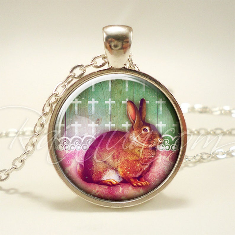 Bohemian Rabbit Necklace Gypsy Bunny Jewelry Cross Pendant - Etsy
