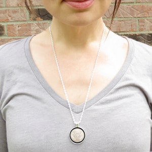 Custom Quote Necklace, Gift for Her, Christmas Gift, Personalized ...