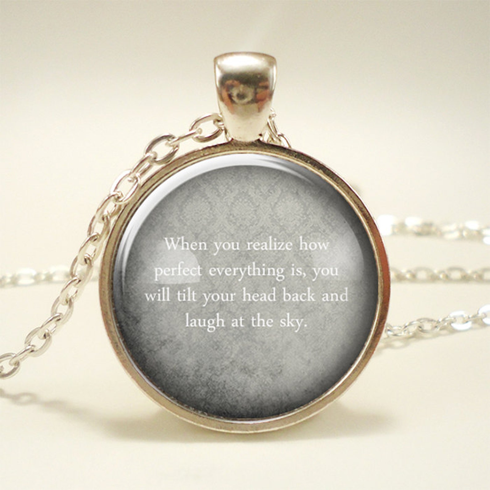 Personalized Text Necklace Christmas Gift Custom Quote | Etsy