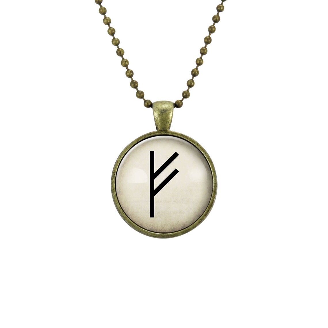 Fehu Rune Necklace Viking Jewelry Wealth Rune Icelandic - Etsy