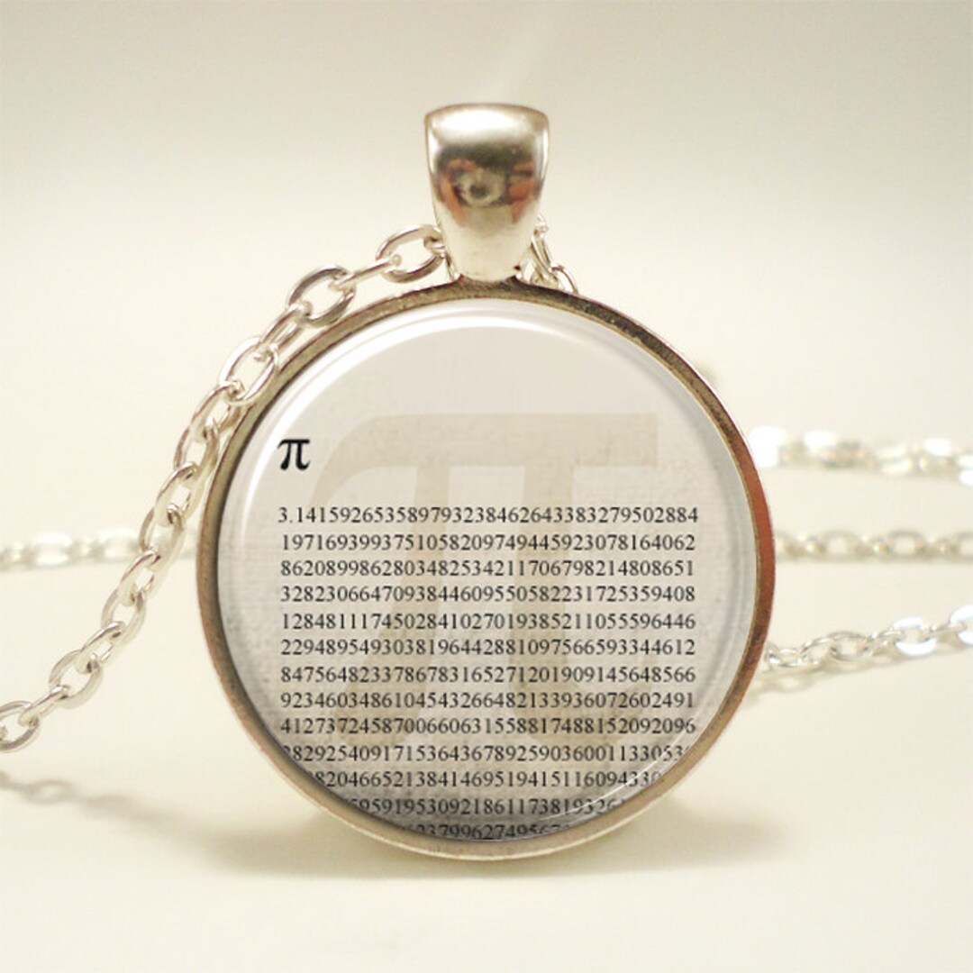 Pi Necklace, Mathematical Jewelry, Math Teacher Gift Pendant, Christmas ...