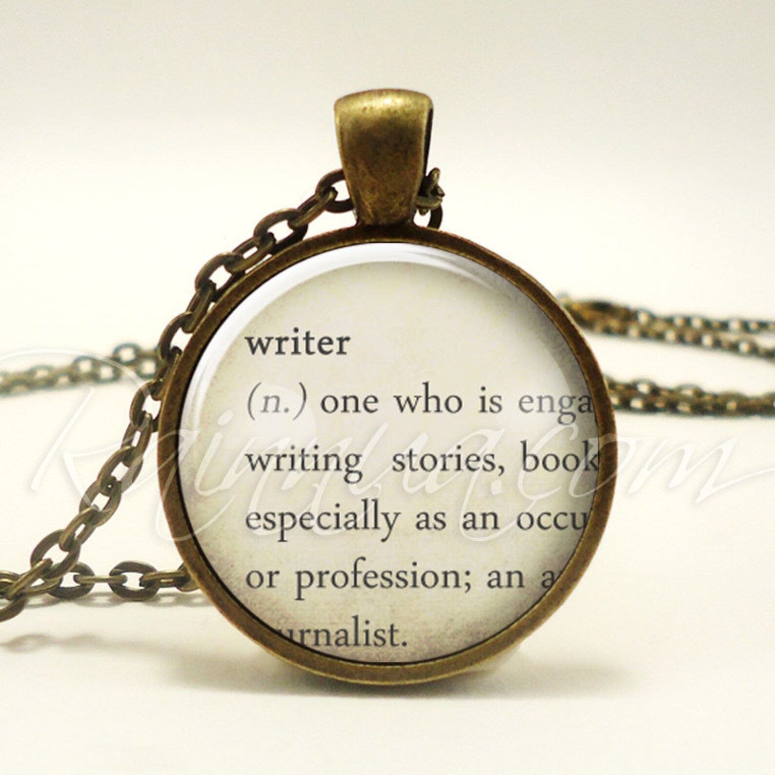 Gifts for Writers Authors Necklace Dictionary Jewelry - Etsy