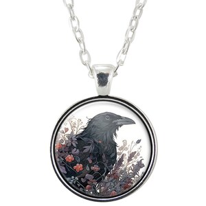 Raven Necklace, Crow Black Bird Gifts, Wildlife Art Jewelry, Norse ...