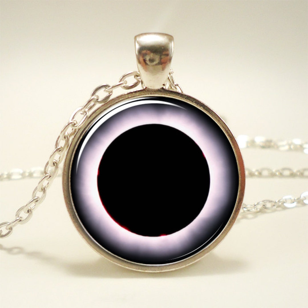 Solar Eclipse Necklace, Christmas Gift, Moon and Sun Science Jewelry ...