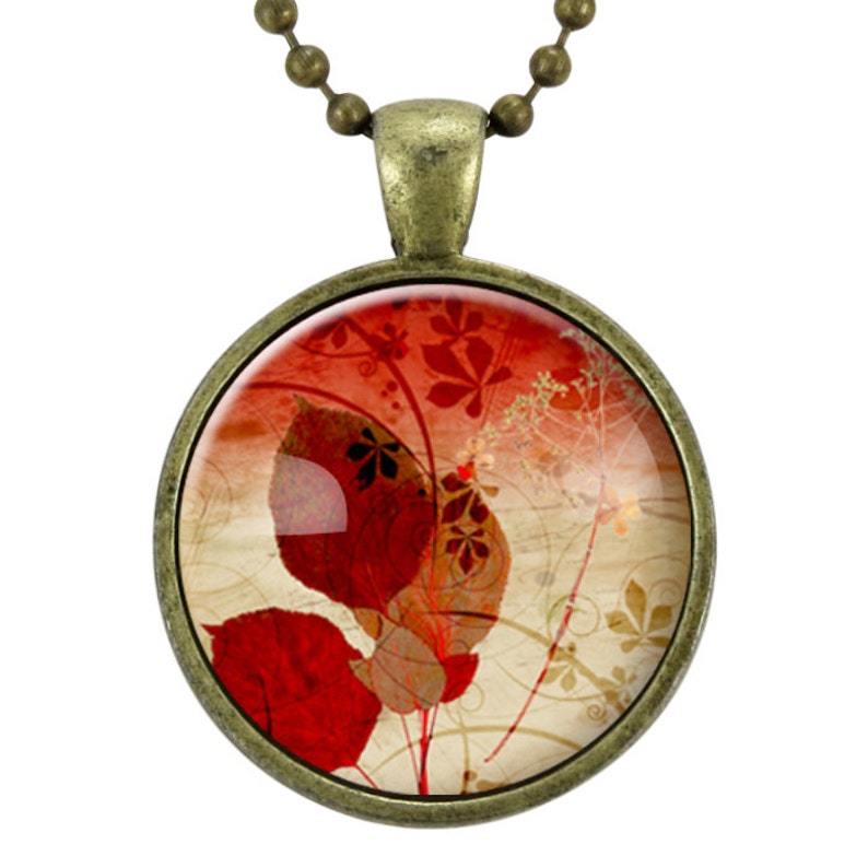 Autumn Leaf Necklace Fall Jewelry Fall Leaves Forest - Etsy