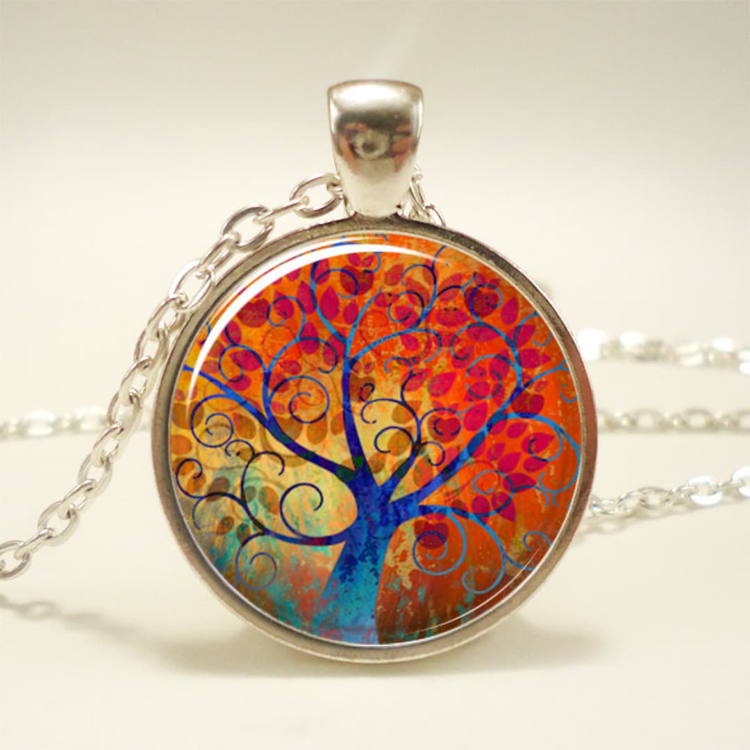 Tree Necklace, Nature Jewelry, Forest Pendant (1205S1IN) - Etsy