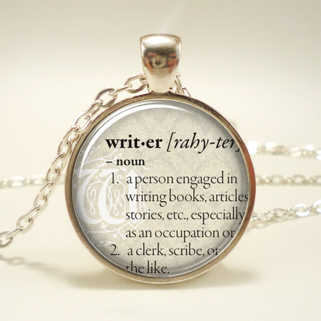 Personalized Dictionary Word Necklace, Custom Text Pendant Jewelry ...