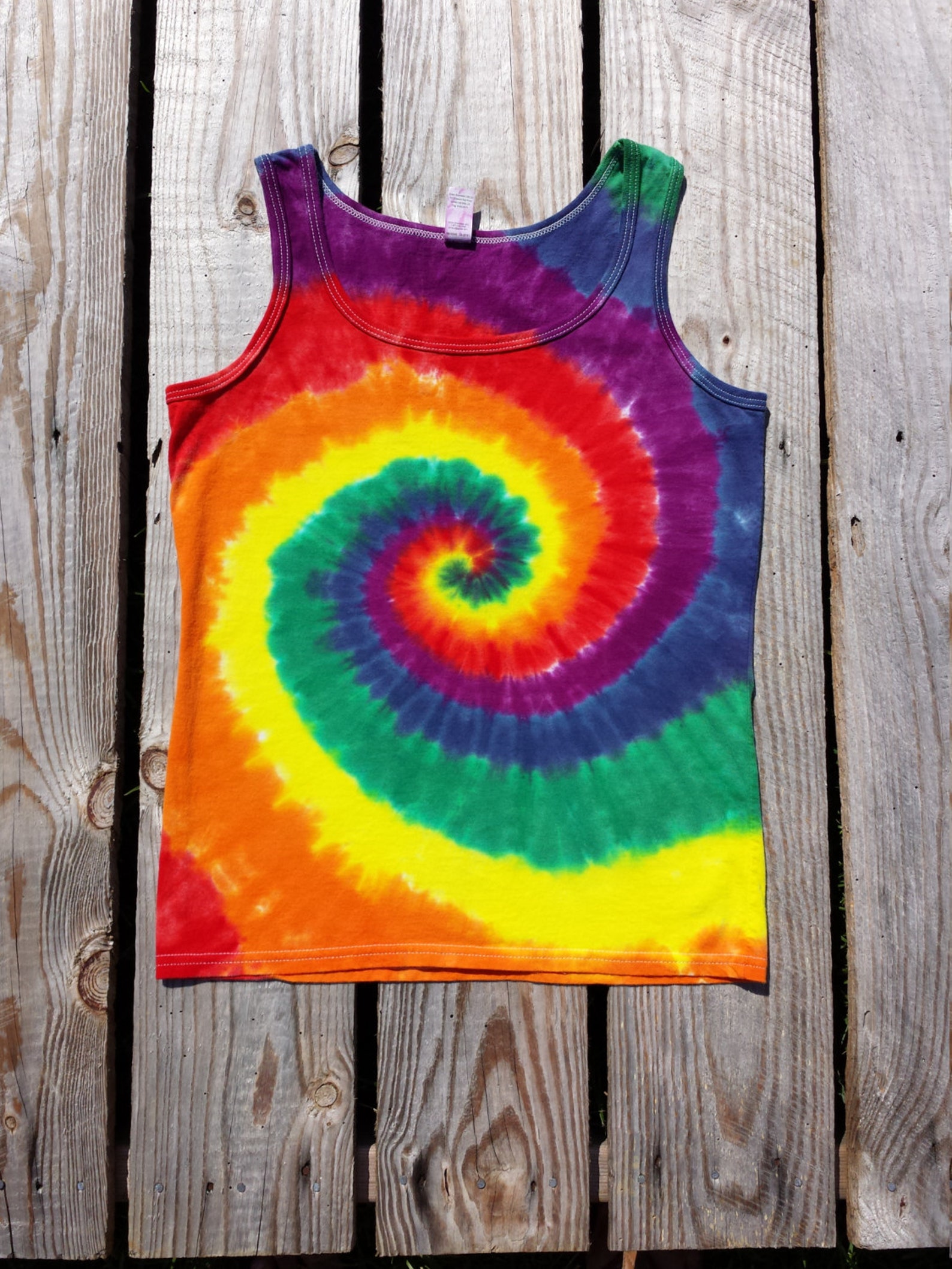 Rainbow Tie Dye Tank Top, Women's S M L XL XXL 3X 4X , Yoga Tank ...